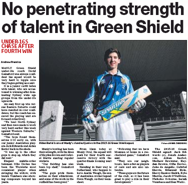 No penetrating strength of talent in Green Shield - Manly Warringah ...