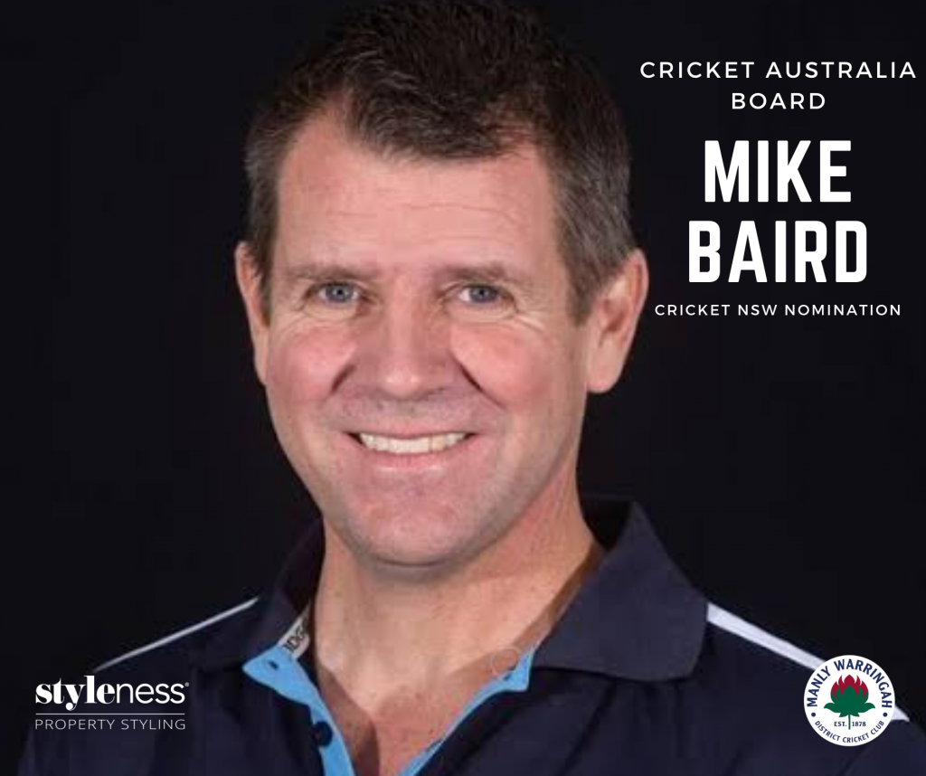 Baird elected to Cricket Australia Board - Manly Warringah District ...